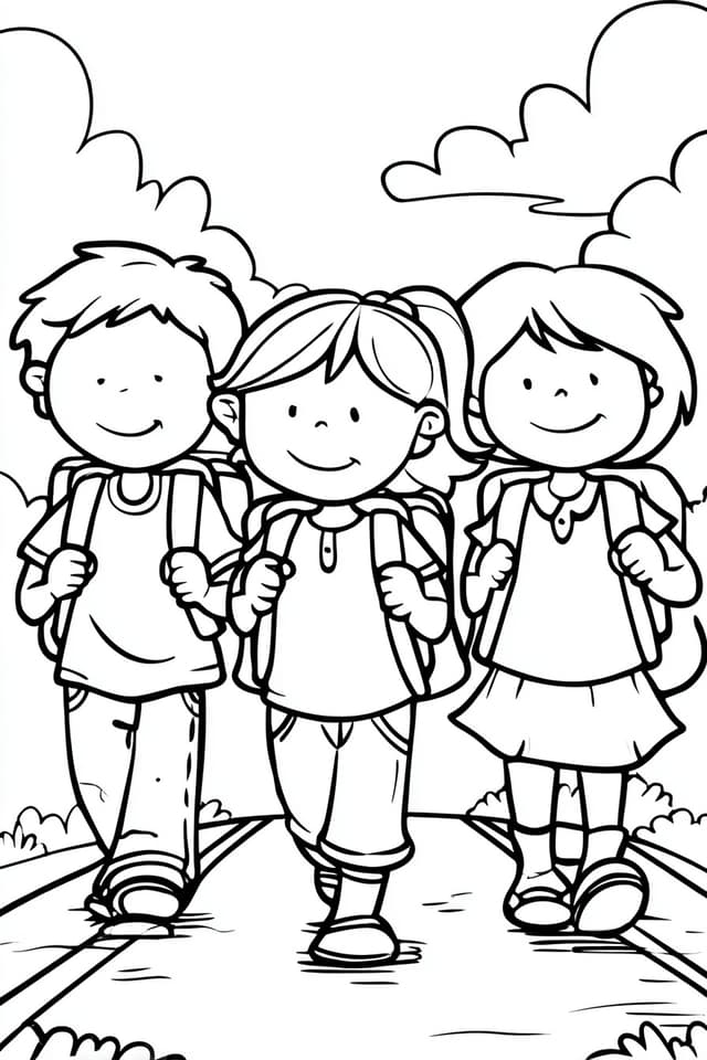 Free Printable Back to School Coloring Pages｜pagicolor.com