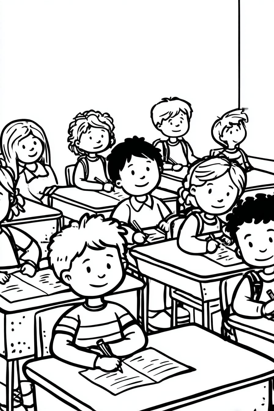 Free Printable Back to School Coloring Pages｜pagicolor.com