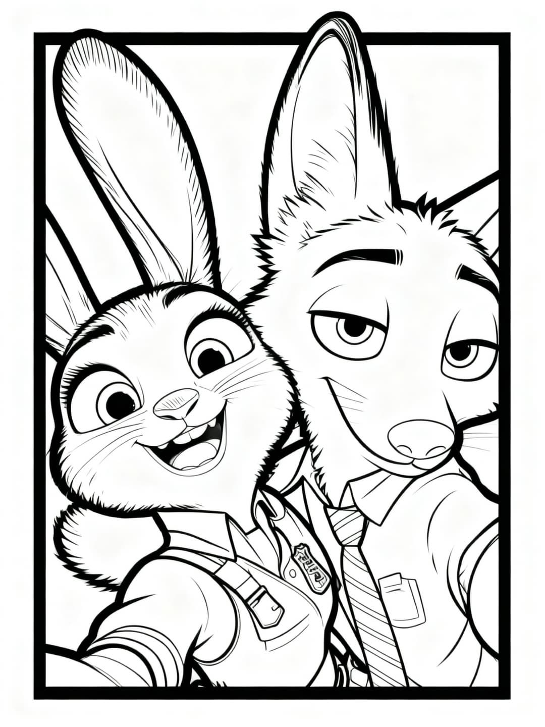 Zootopia Coloring Pages - Free Printable Zootopia Coloring Sheets
