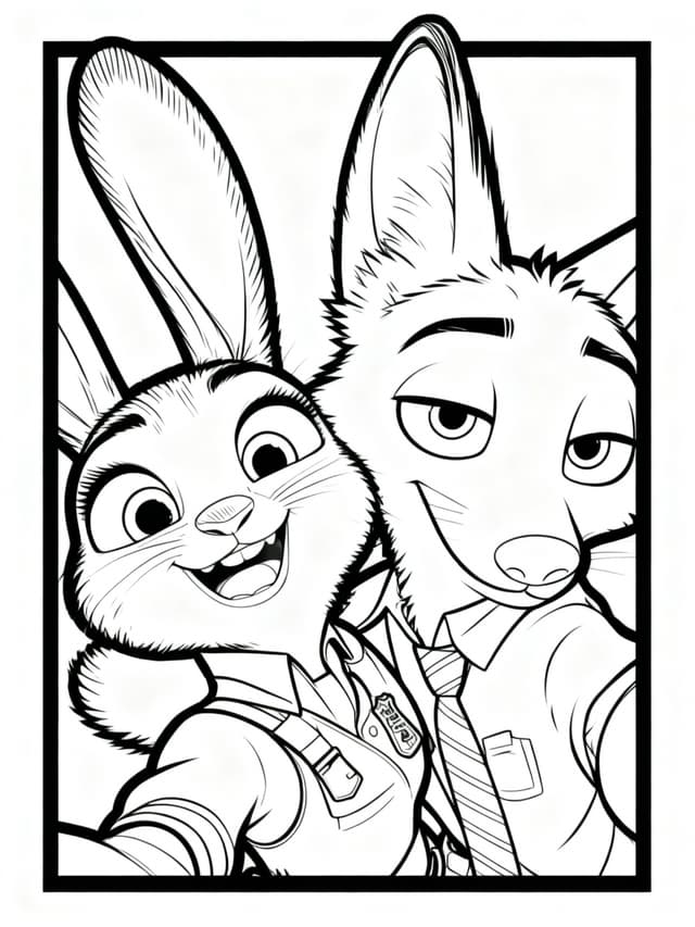 Zootopia Coloring Pages - Free Printable Zootopia Coloring Sheets