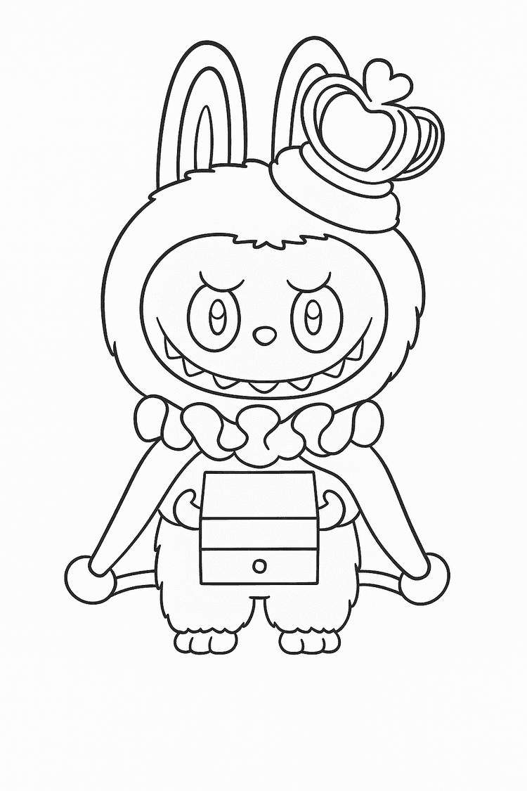 Labubu Coloring Pages - Printable Blind Box Coloring Pages