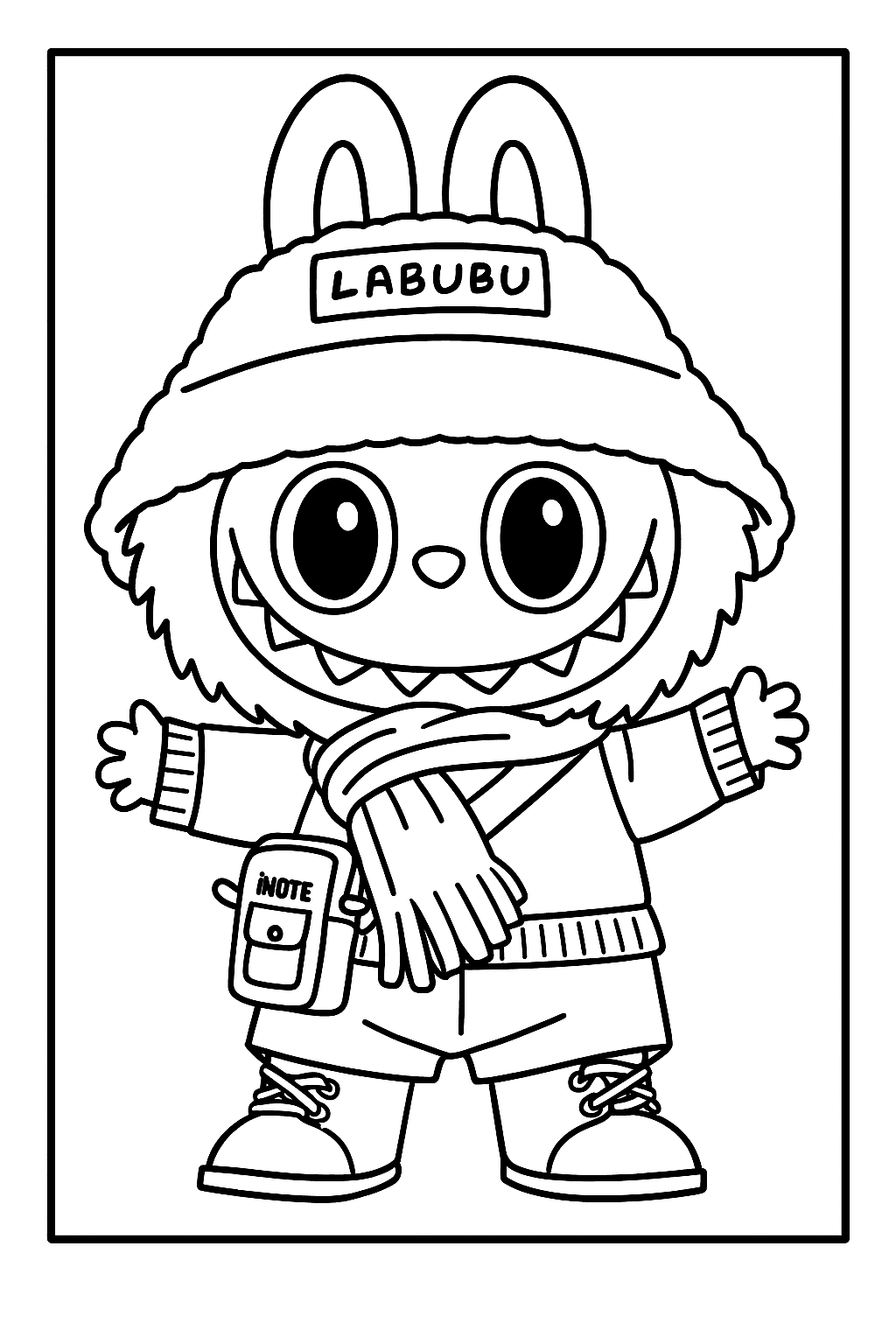 Labubu Coloring Pages - Printable Blind Box Coloring Pages