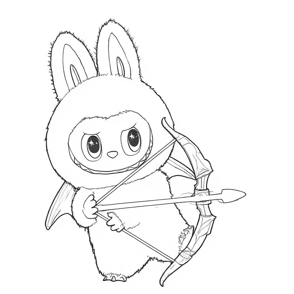 Labubu Coloring Pages - Printable Blind Box Coloring Pages